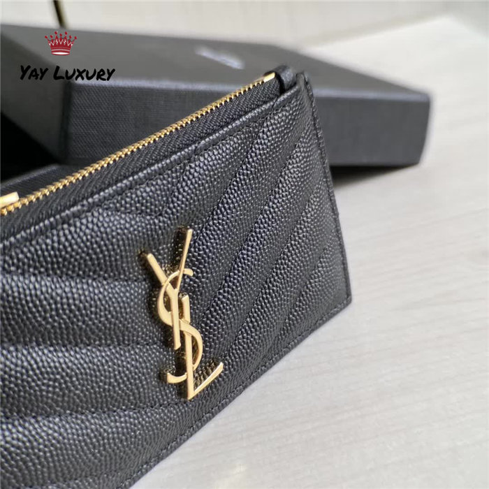 ysl card holder caviar wallet best authentic quality version